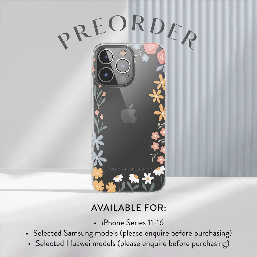 [BACKORDER] Spring Fields iPhone Case – Papercranes Design